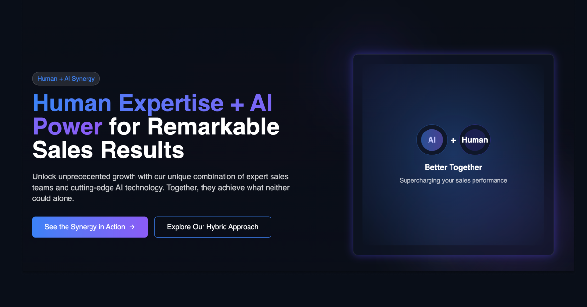Experrt | Human + AI Sales Solutions For Predictable Revenue Growth